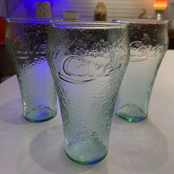 Kitchen | Fun Genuine Coca Cola Glasses Set Of 3 | Poshmark